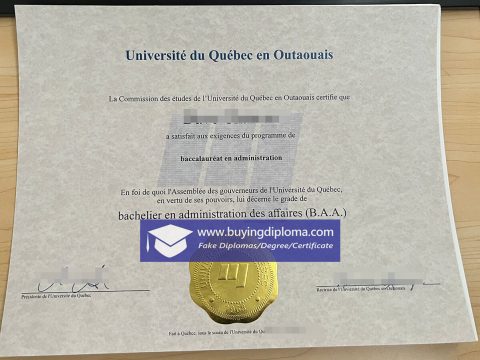 How to create fake University of Quebec diploma certificate